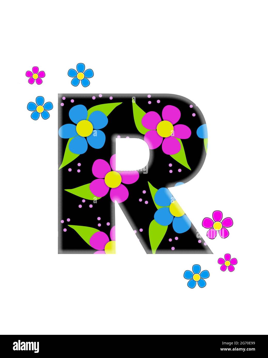 Letter r flowers hi-res stock photography and images - Alamy