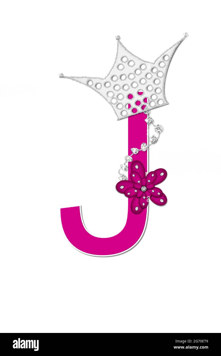 The Letter J In Pink