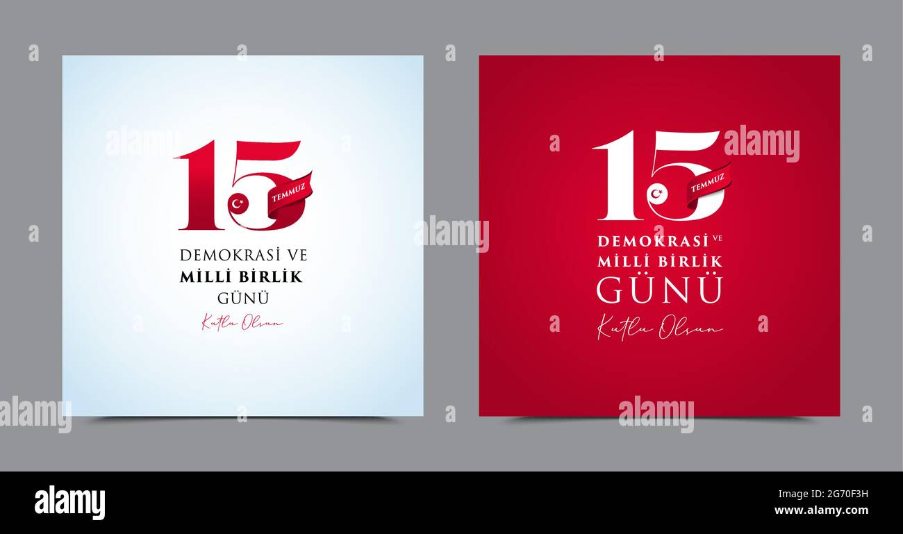 Minimal Set for the Turkish holiday Demokrasi ve Milli Birlik Gunu 15 ...