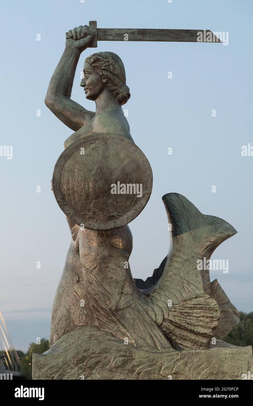 The mermaid statue in warsaw hi-res stock photography and images - Alamy