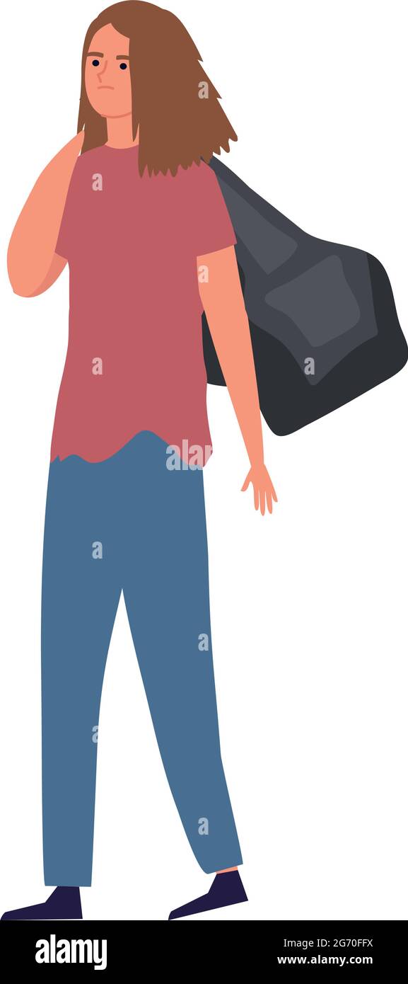 Poor lady Stock Vector Images - Alamy