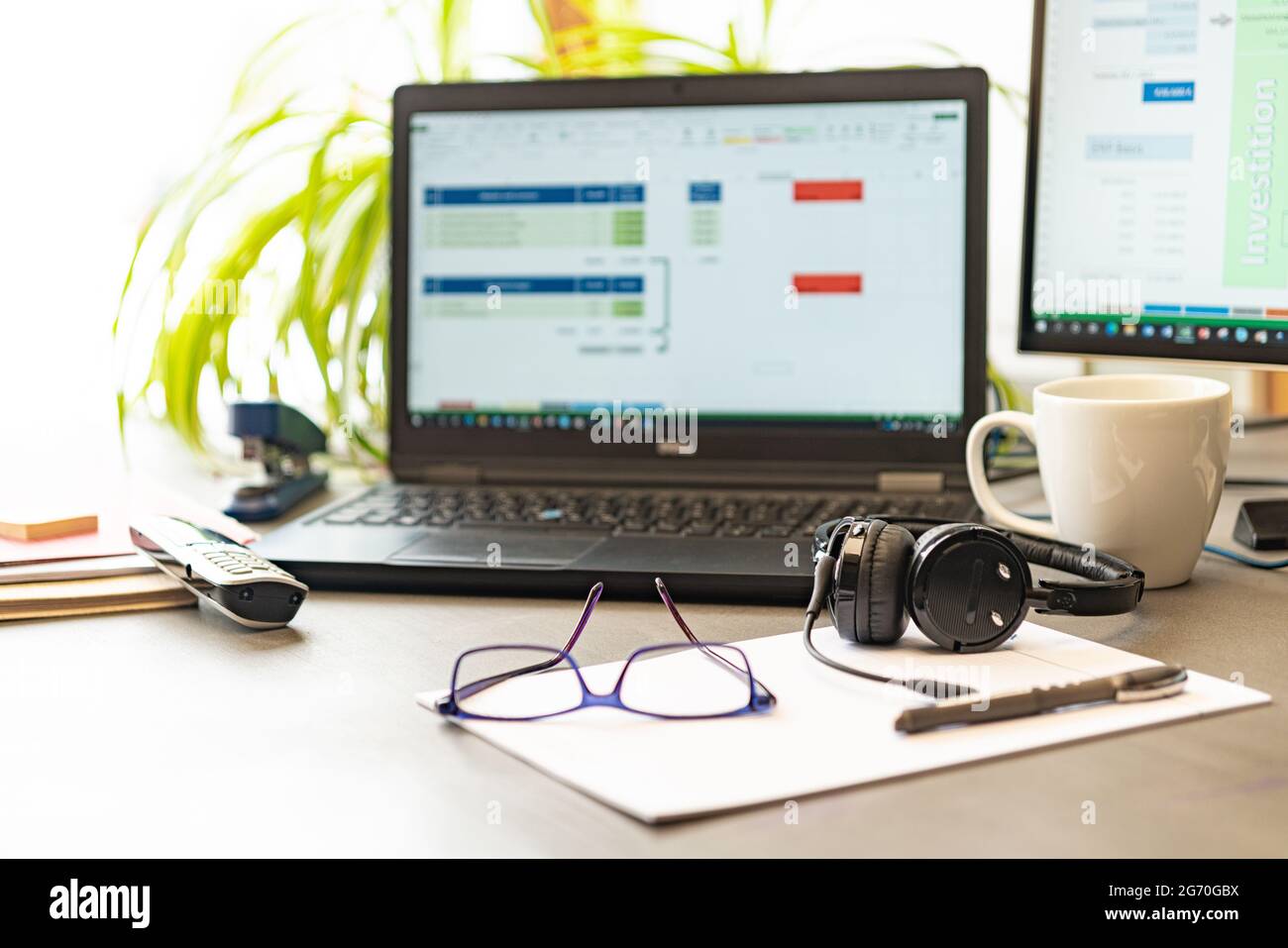 a typical home office scene Stock Photo - Alamy