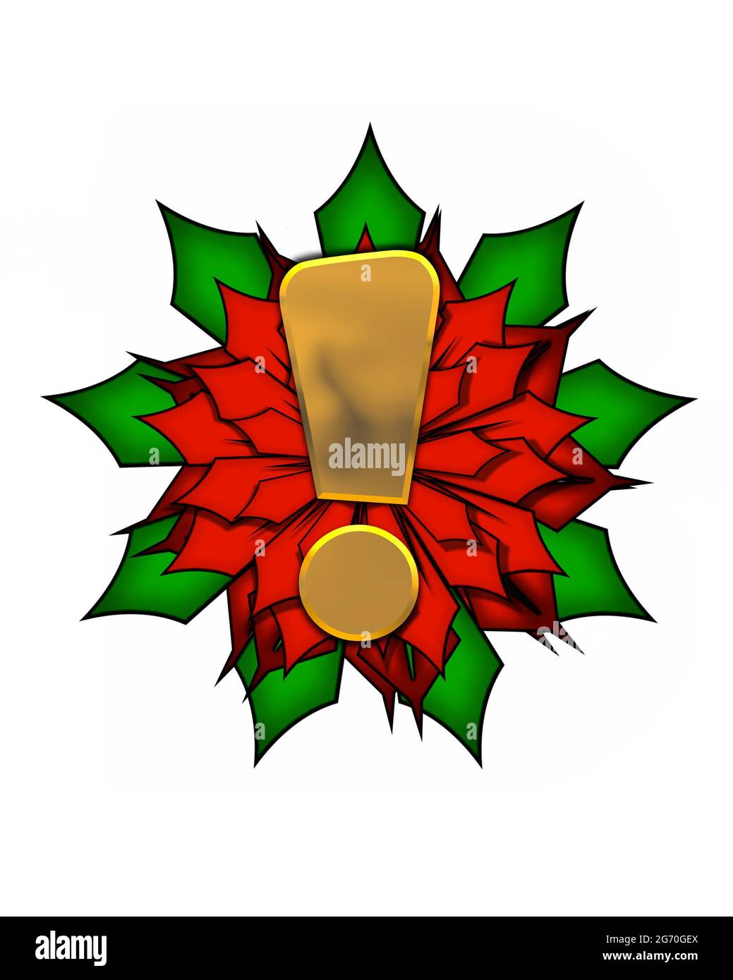 Golden exclamation mark Cut Out Stock Images & Pictures - Alamy