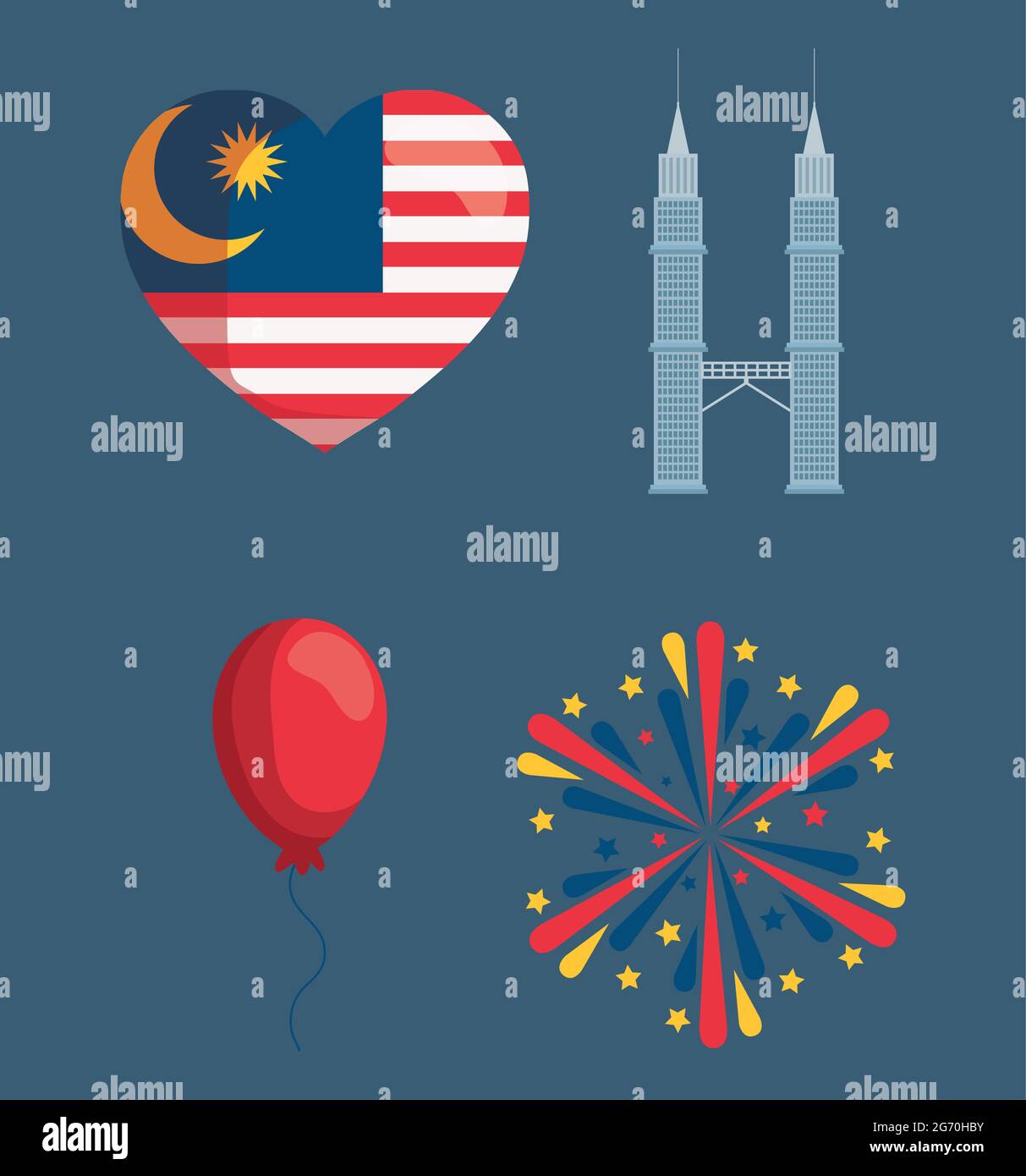 four merdeka icons Stock Vector Image & Art - Alamy