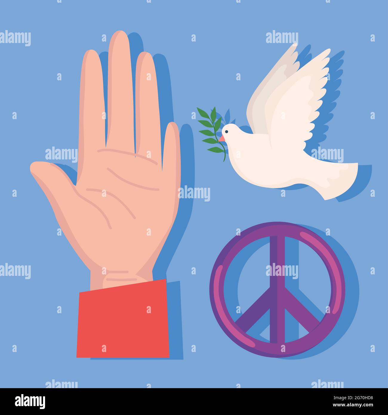 three peace icons Stock Vector Image & Art - Alamy