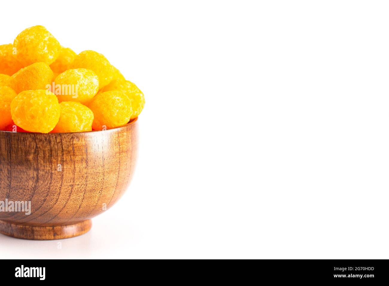 Puffed golden cheese balls hi-res stock photography and images - Alamy