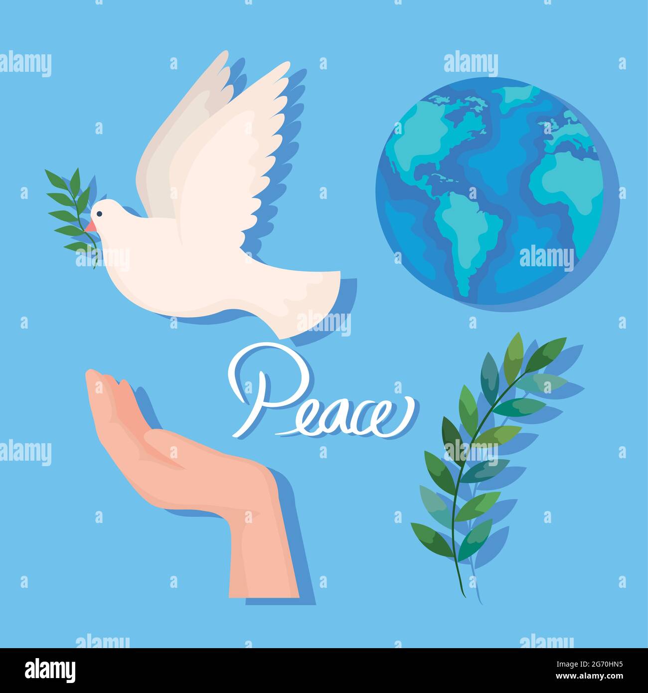 Desire of peace Stock Vector Images - Alamy
