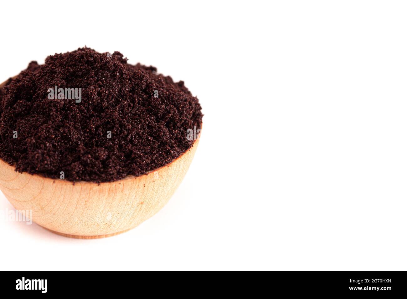 A Bowl Full of Organic Acai Powder a Superfood Isolated on a White ...