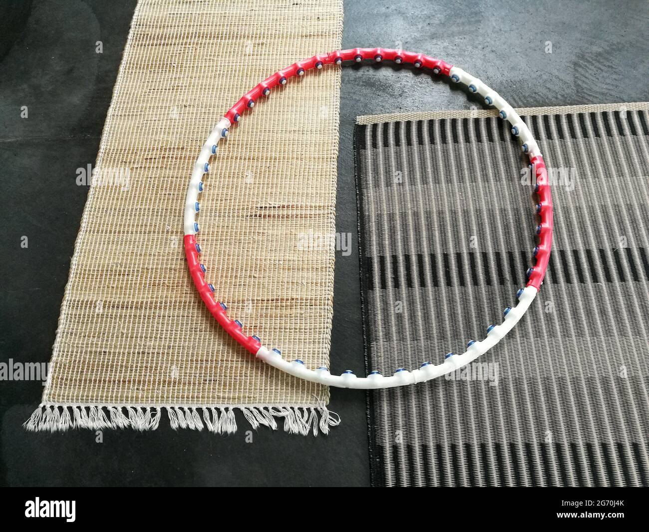 Red and white hoop hi-res stock photography and images - Alamy