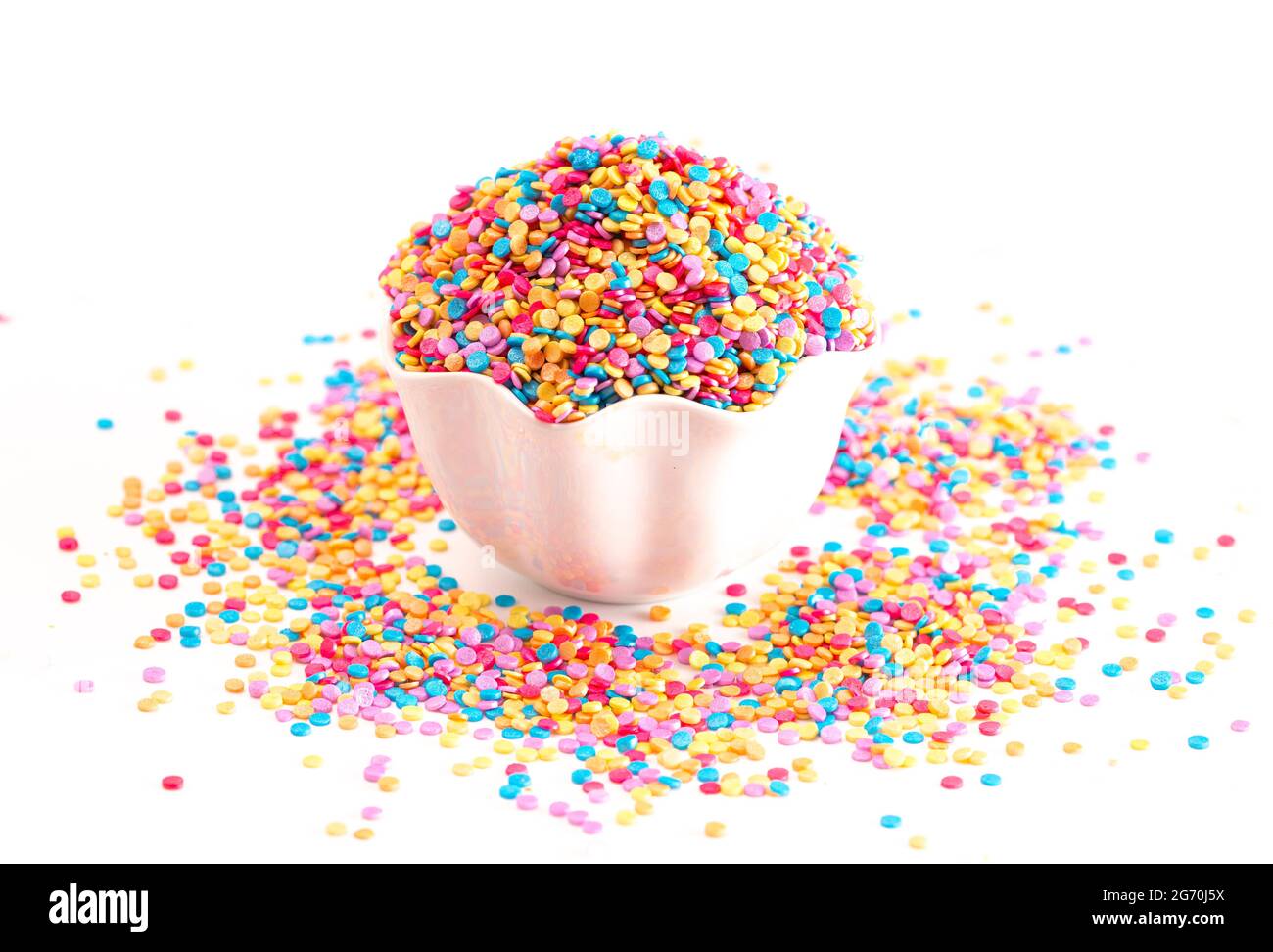 Round Glittery Rainbow Sprinkles for Decorating your Baked Goods Stock ...