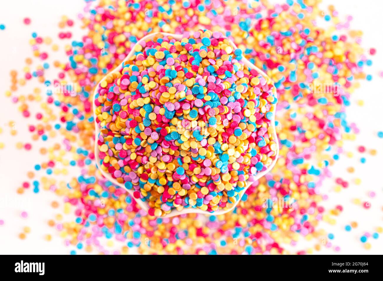 Round Glittery Rainbow Sprinkles for Decorating your Baked Goods Stock ...