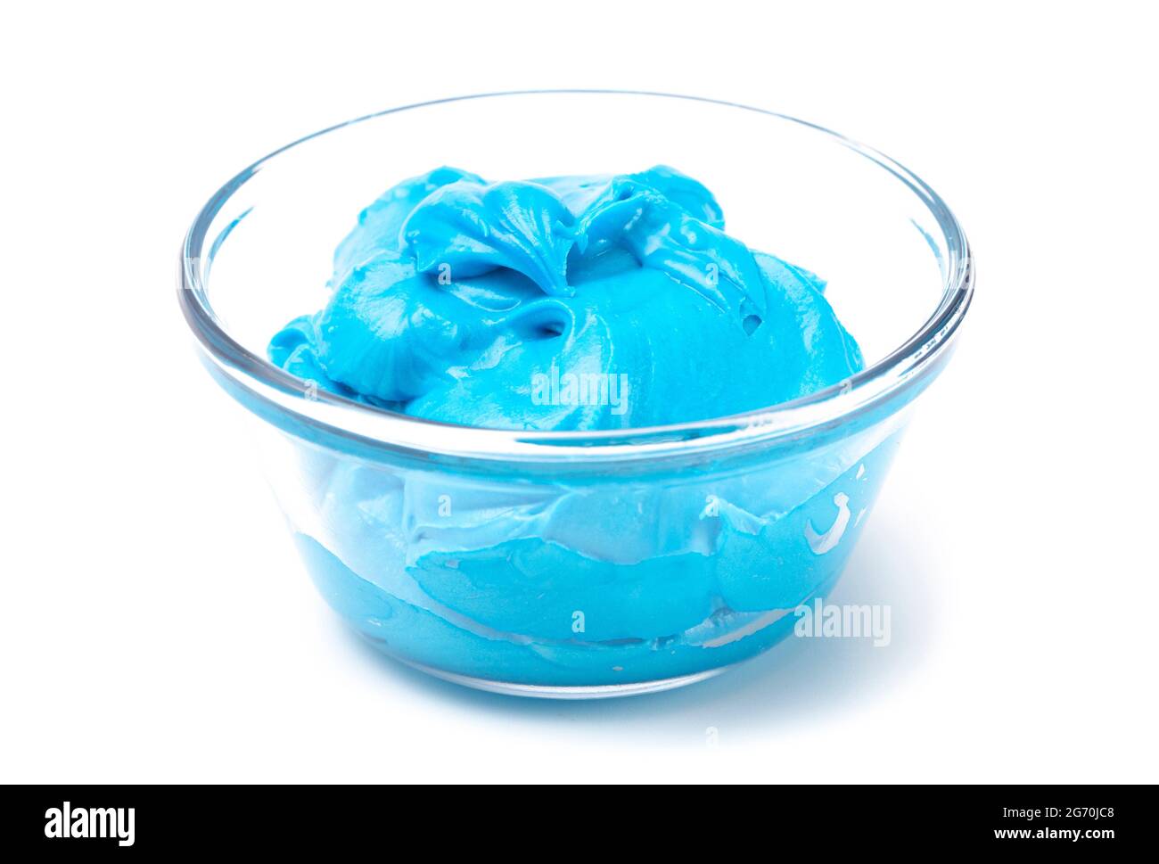 Bowls of Primary Colored Icing Mixed withed with Gel Food Coloring ...