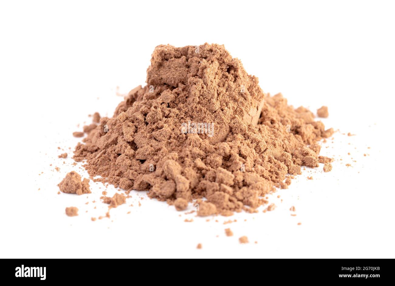 Chocolate Protein Powder Shake Isolated on a White Background Stock ...