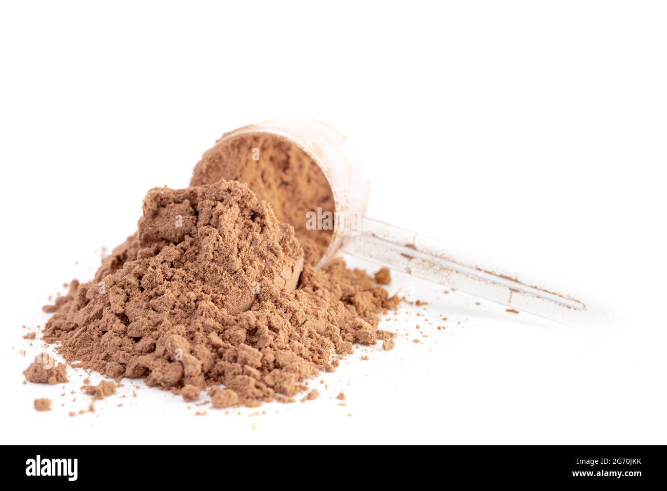Chocolate Protein Powder Shake Isolated on a White Background Stock ...