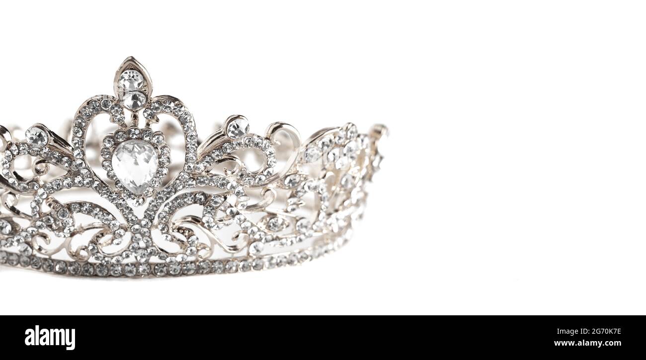 Silver crown isolated Cut Out Stock Images & Pictures - Alamy