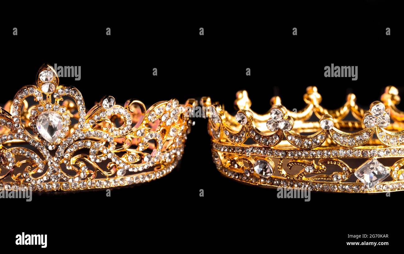Golden crowns hi-res stock photography and images - Alamy