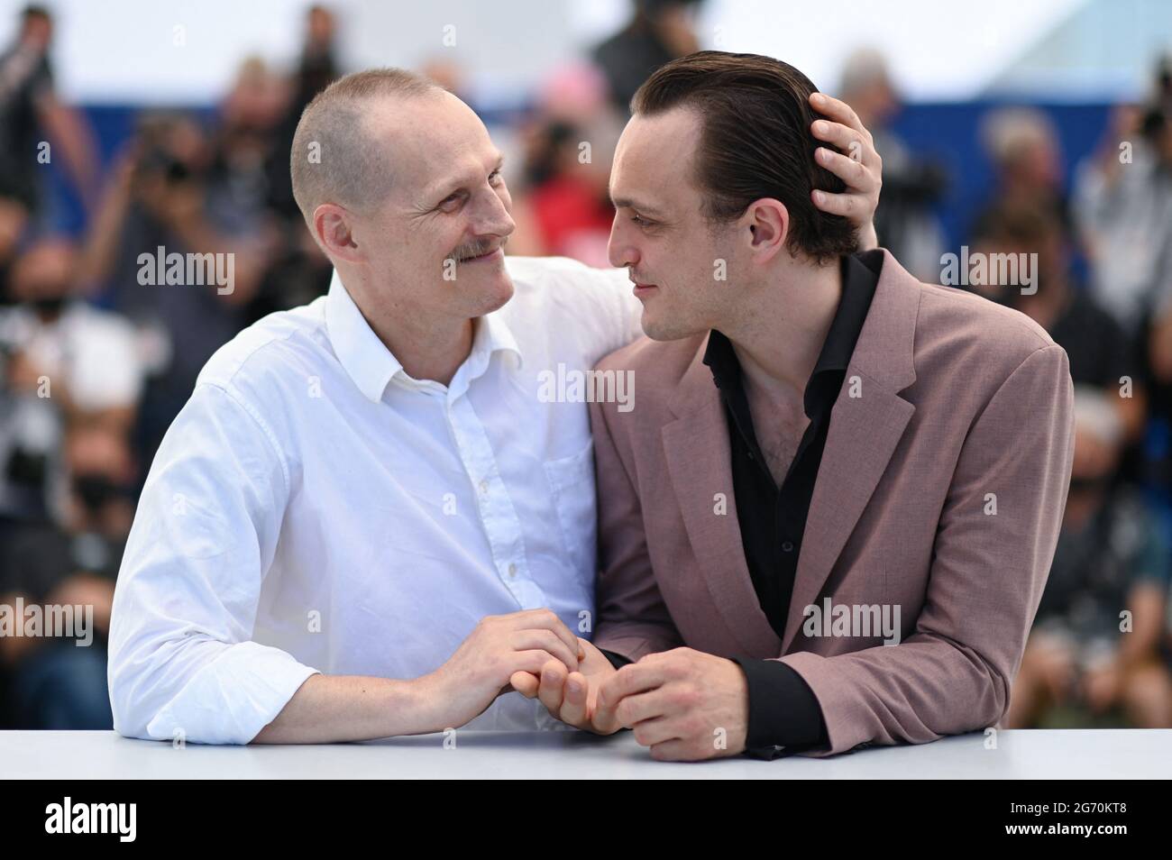 Cannes, France. 09th July, 2021. Georg Friedrich, Franz Rogowski ...