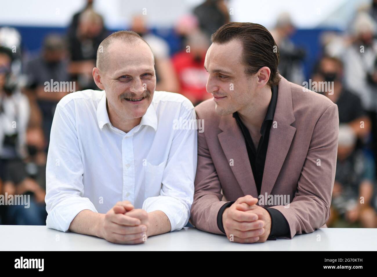 Cannes, France. 09th July, 2021. Georg Friedrich, Franz Rogowski ...