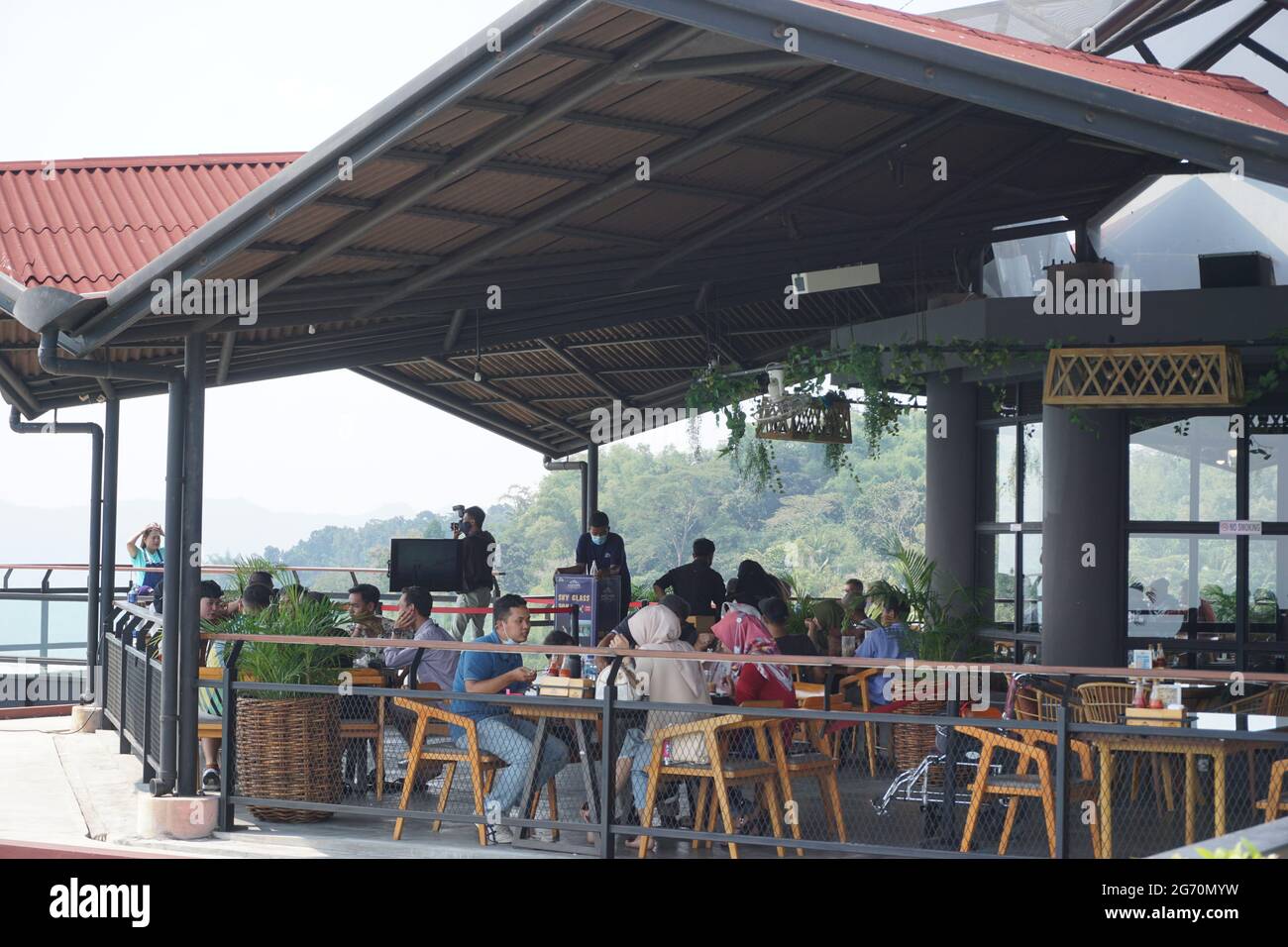 Gunung Kidul, Yogyakarta, Indonesia - 4th June, 2021 : The view of heha ...