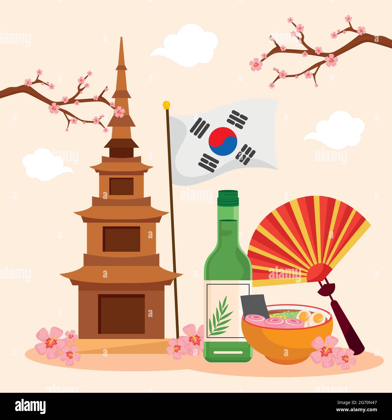 korea country icons Stock Vector Image & Art - Alamy