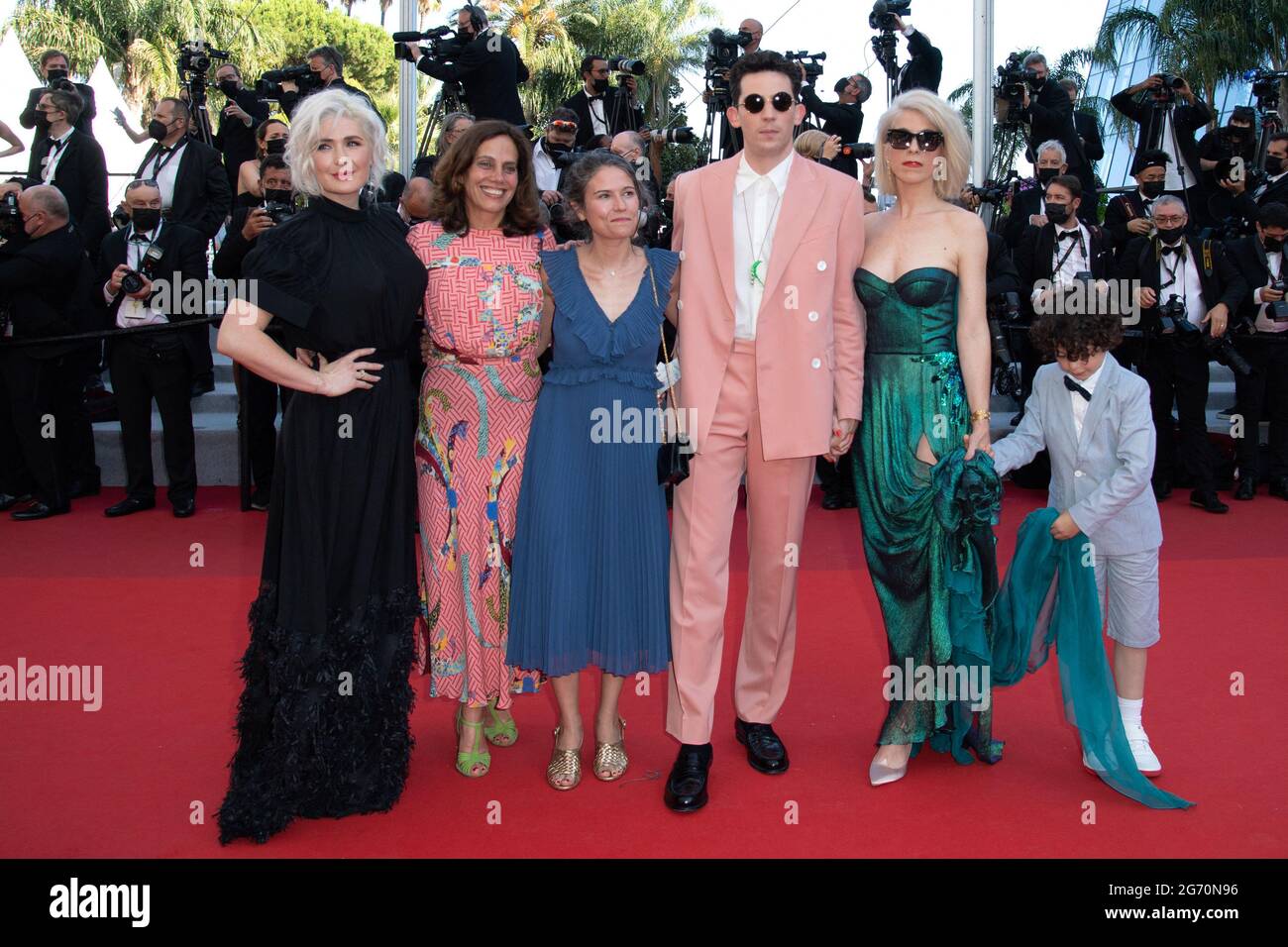 Cannes, France. 09th July, 2021. Elizabeth Karlsen, Eva Husson, Josh O ...