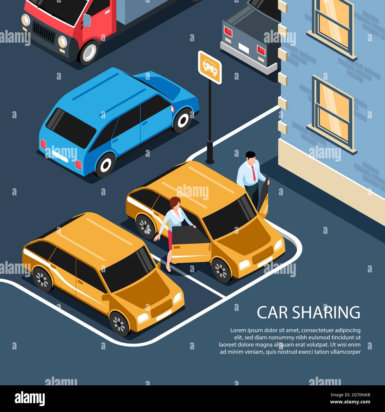 City car club car sharing Stock Vector Images - Alamy