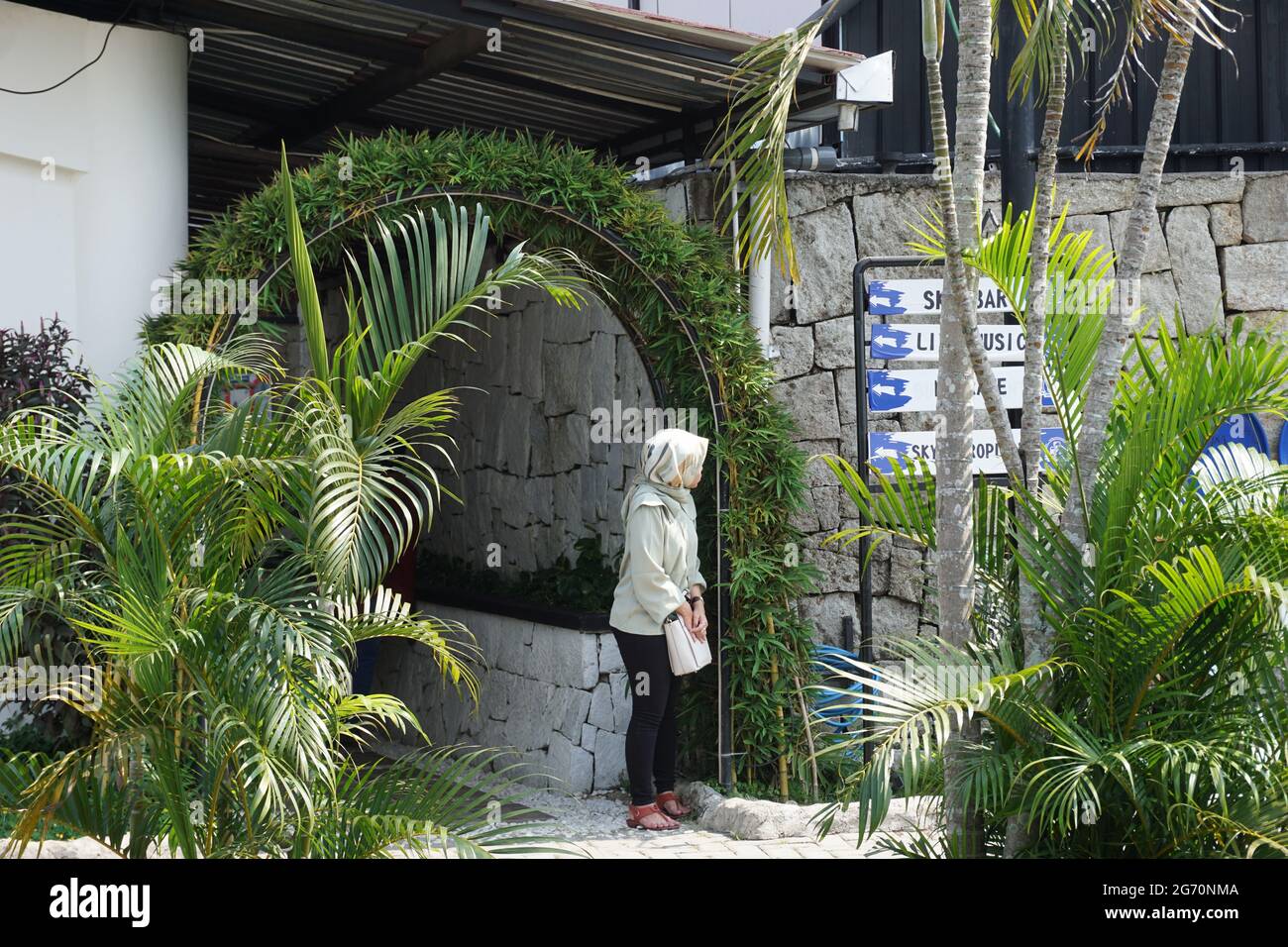 Gunung Kidul, Yogyakarta, Indonesia - 4th June, 2021 : The view of heha ...