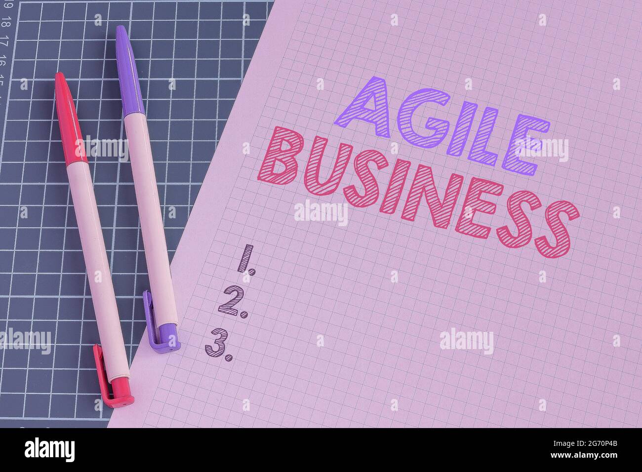 Conceptual caption Agile Business. Business showcase capability of ...