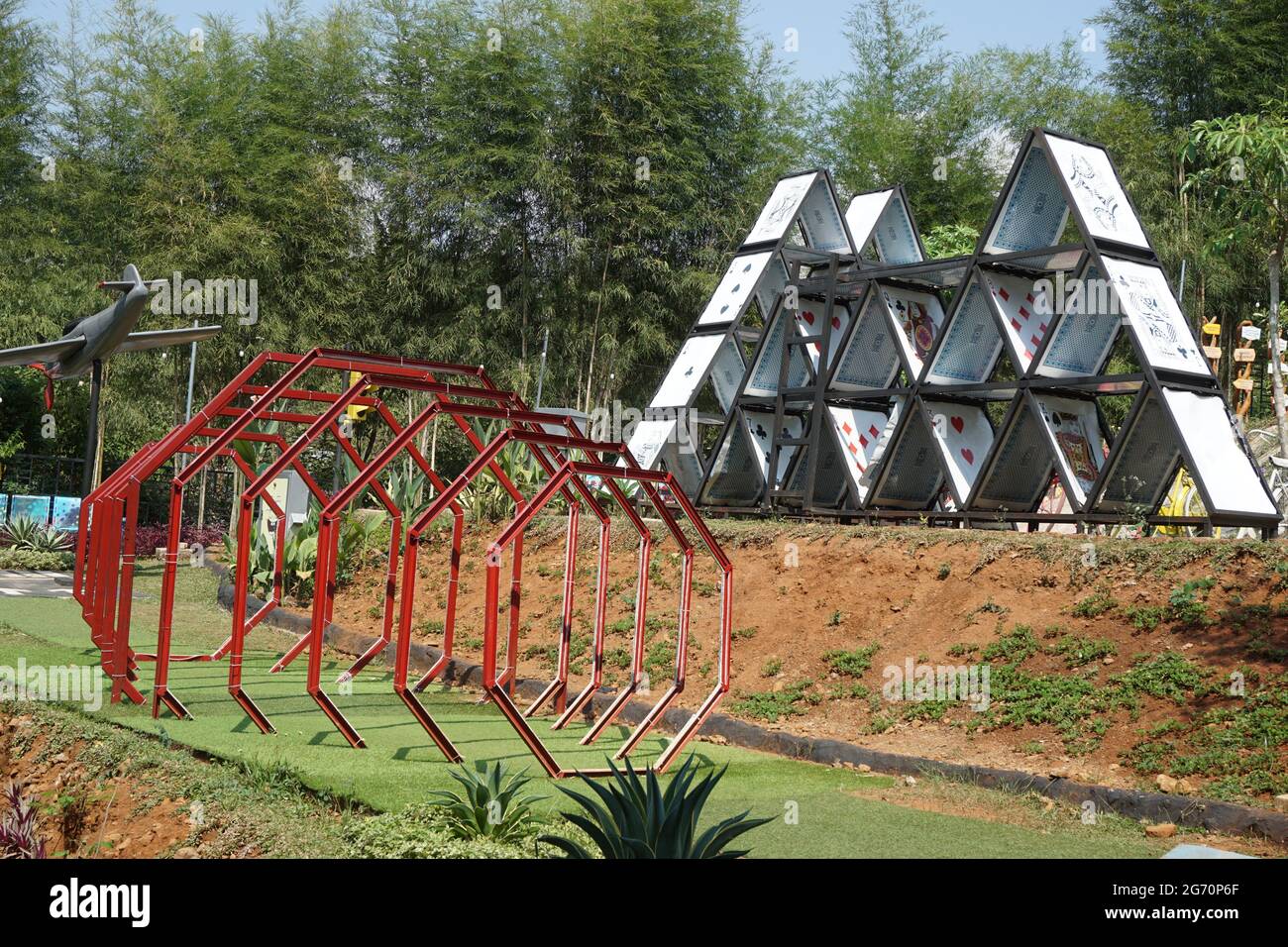 Gunung Kidul, Yogyakarta, Indonesia - 4th June, 2021 : The view of heha ...