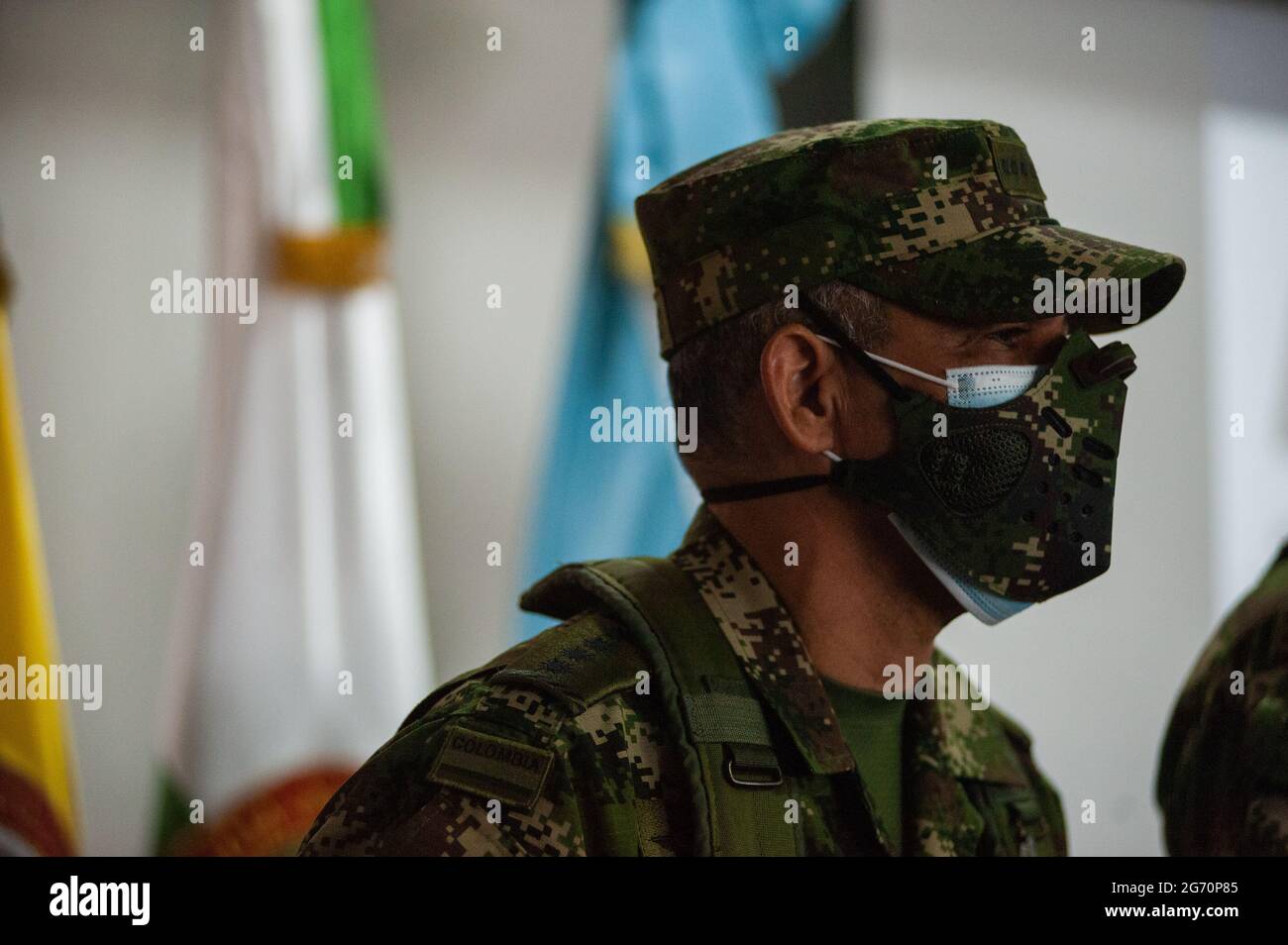 Bogota, Colombia. 09th July, 2021. Commander of Colombia's national ...