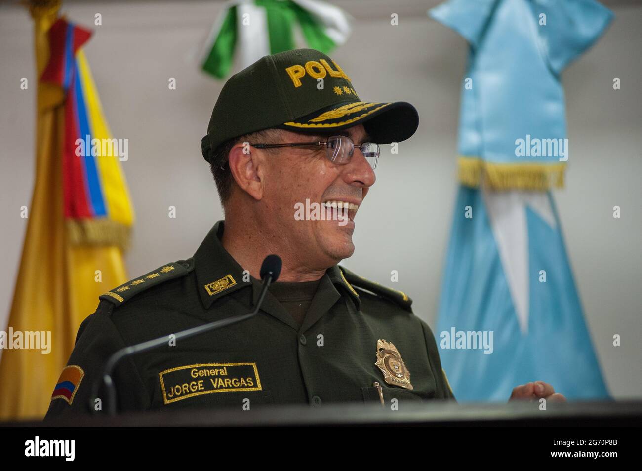 Bogota, Colombia. 09th July, 2021. Major General of Colombia's Police ...