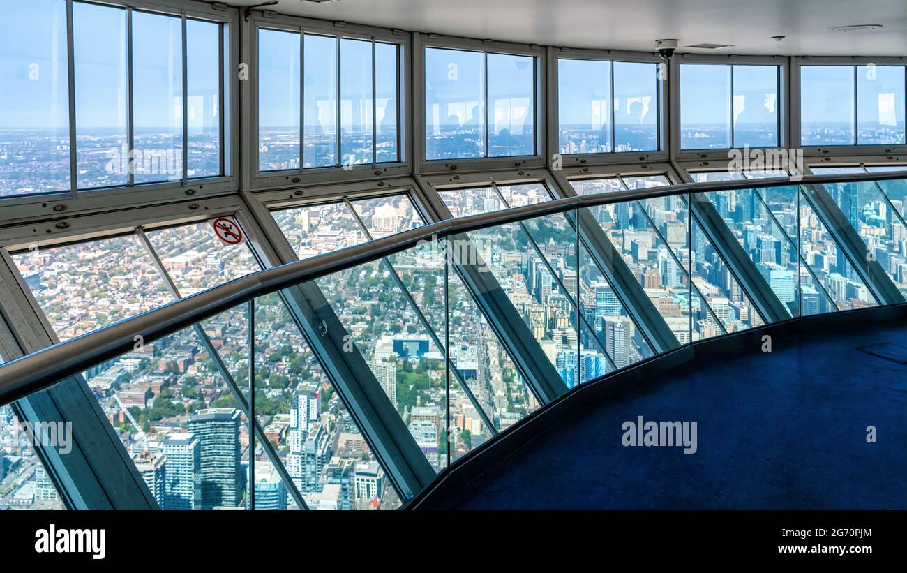 CN Tower Observation Point, Toronto, Canada Stock Photo - Alamy