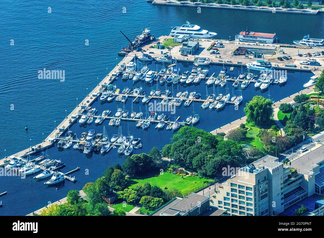 Toronto waterfront aerial hi-res stock photography and images - Alamy