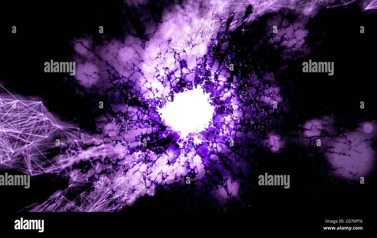 3D rendering of a shock wave explosion in purple color Stock Photo - Alamy