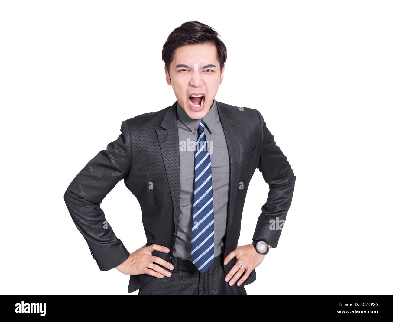 Angry Asian Businessman