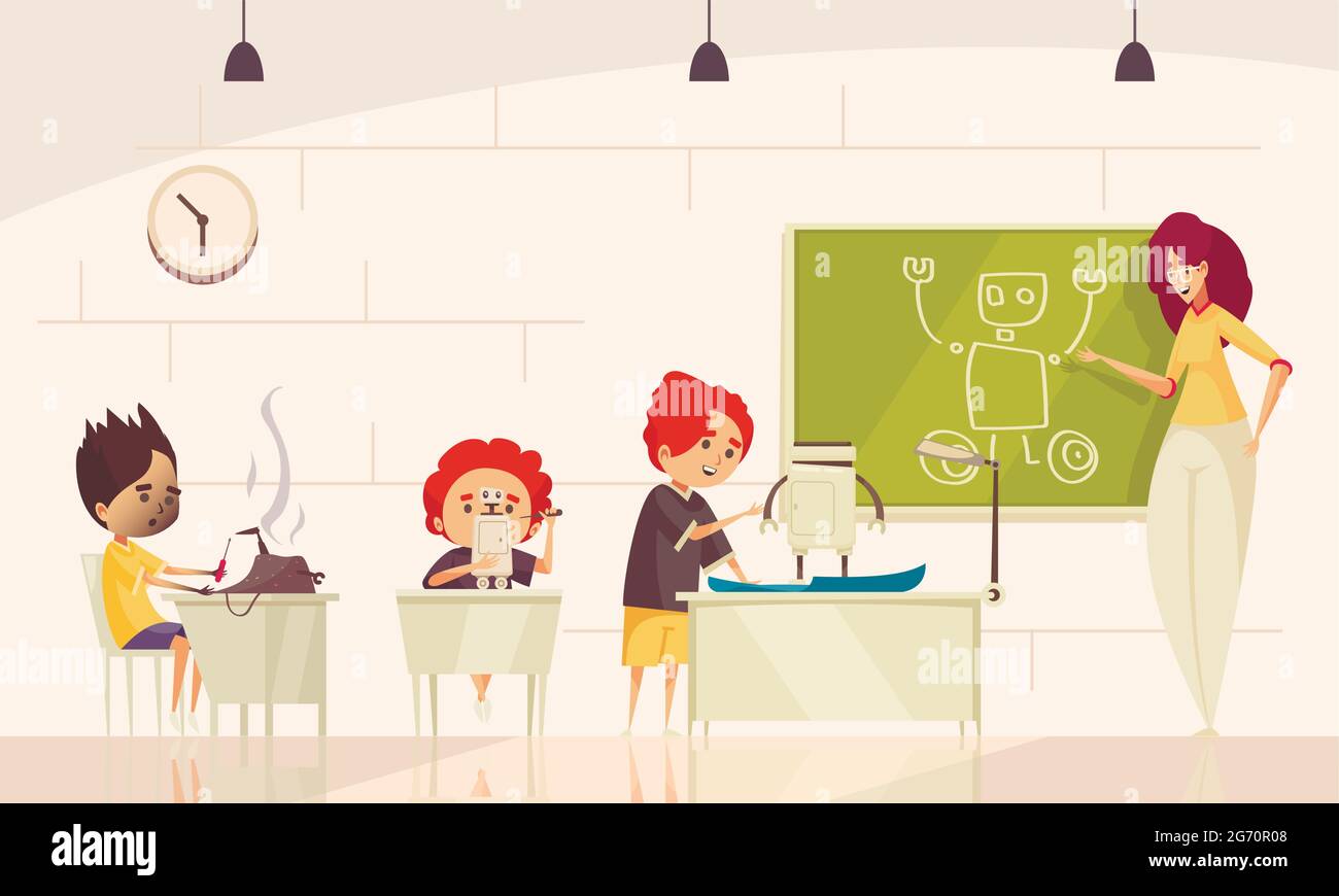 Adult Students In Classroom Clipart