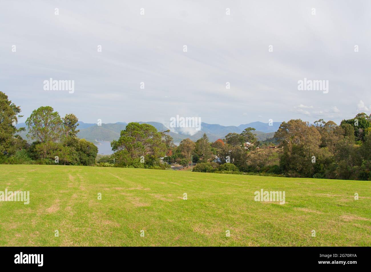 Syd Duncan Park view, Lower Beechmont Stock Photo - Alamy
