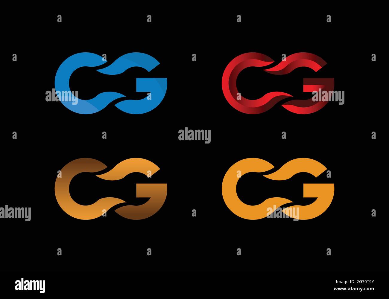 Cg lettermark logo hi-res stock photography and images - Alamy