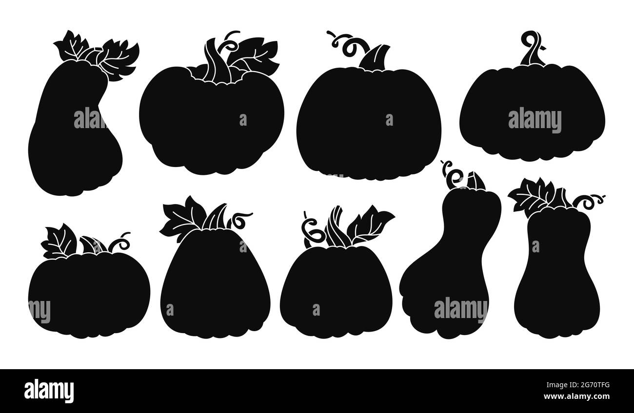 Flat thanksgiving icon set Black and White Stock Photos & Images - Alamy