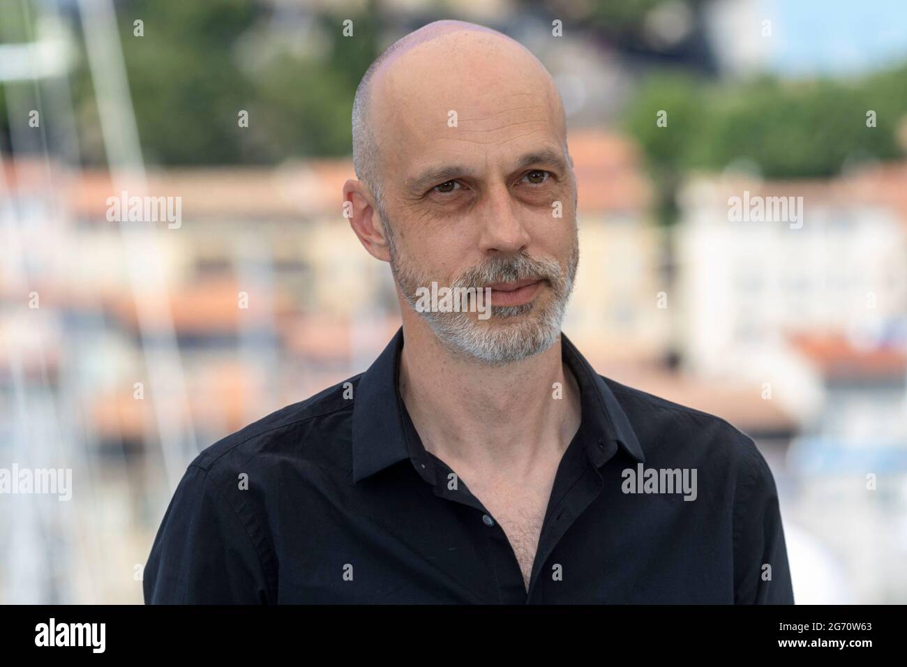 Cannes, France. 09th July, 2021. Director Sebastian Meise poses at the ...