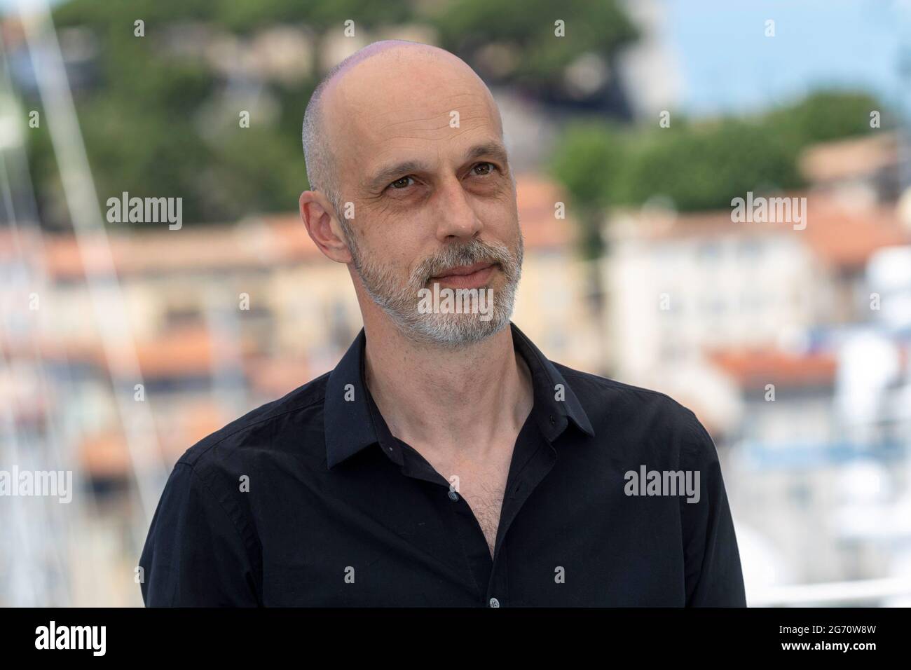 Cannes, France. 09th July, 2021. Director Sebastian Meise poses at the ...