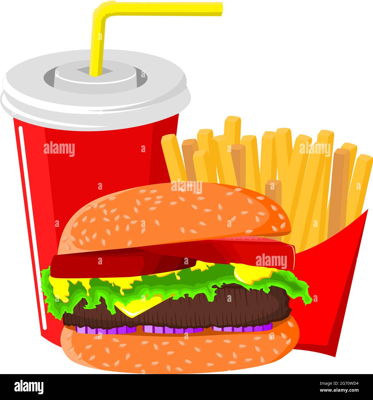 Donuts burger Stock Vector Images - Alamy