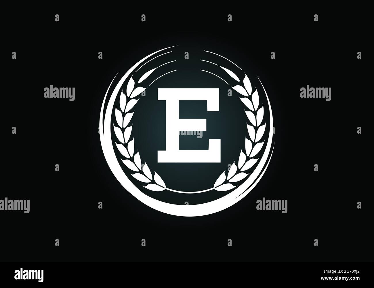 Ear logo letter letter Stock Vector Images - Alamy