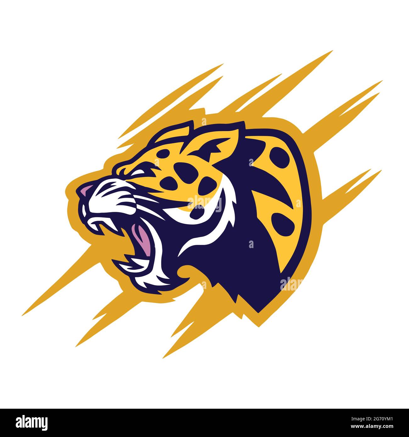 Angry Leopard Logo Design Vector Stock Vector Image & Art - Alamy