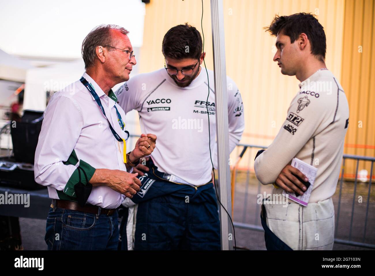 Rodez, France. 09th July, 2021. TODESCHINI Florent, BARRAL Florian ...