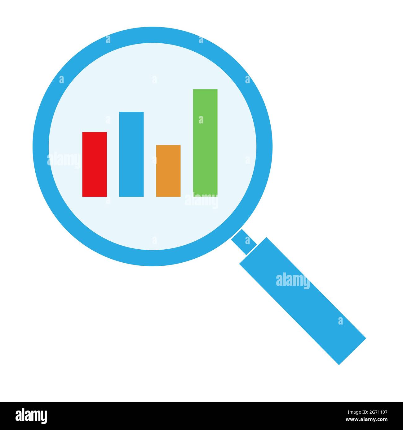 graph search icon on white background. business analytic sign. finance ...