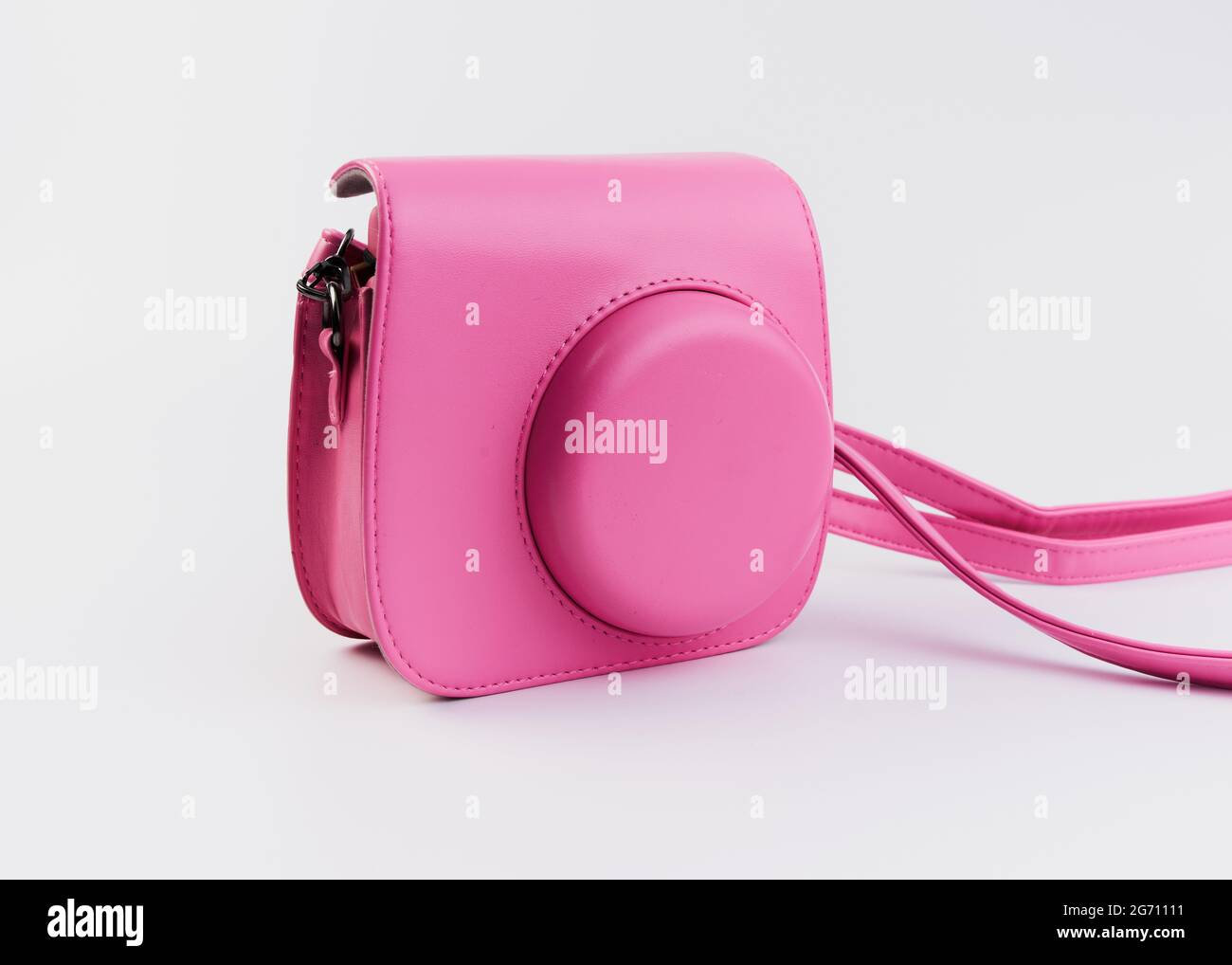 Pink polaroid isolated on a white background Stock Photo - Alamy