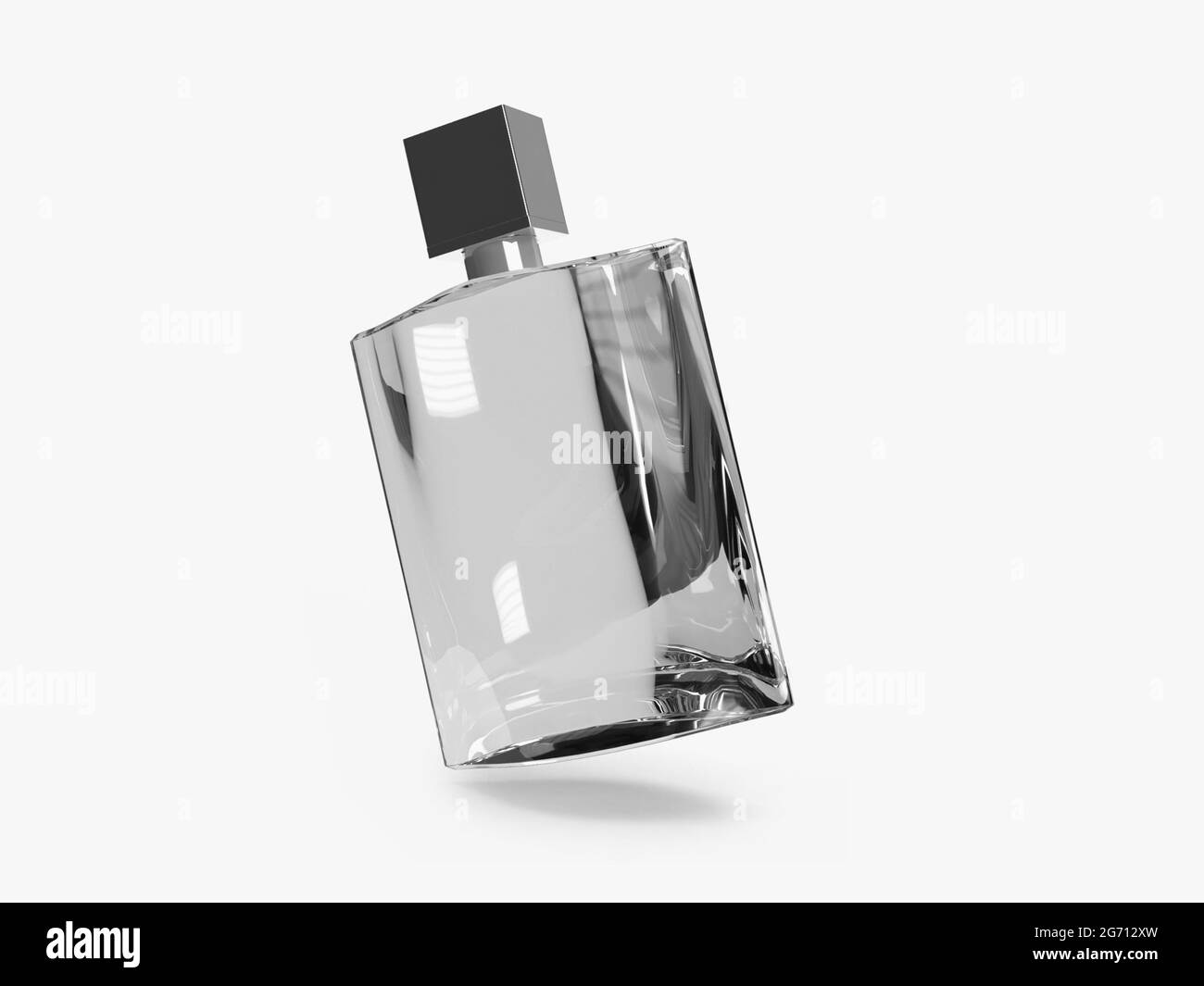 Perfume Bottle 3D Illustration Mockup Scene on Isolated Background ...