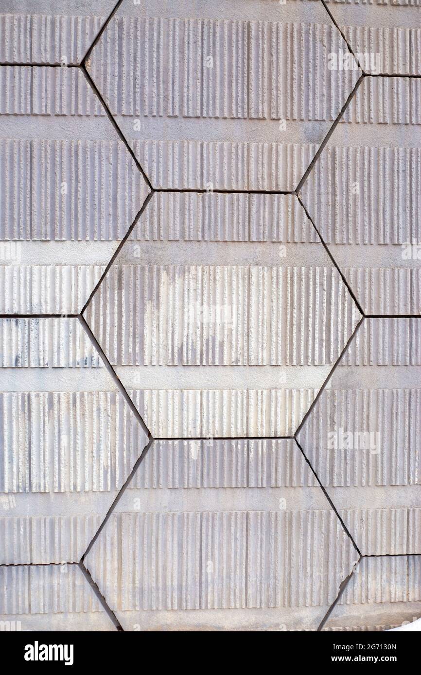 Vertical view of seamless glass structure like honeycombs with book ...