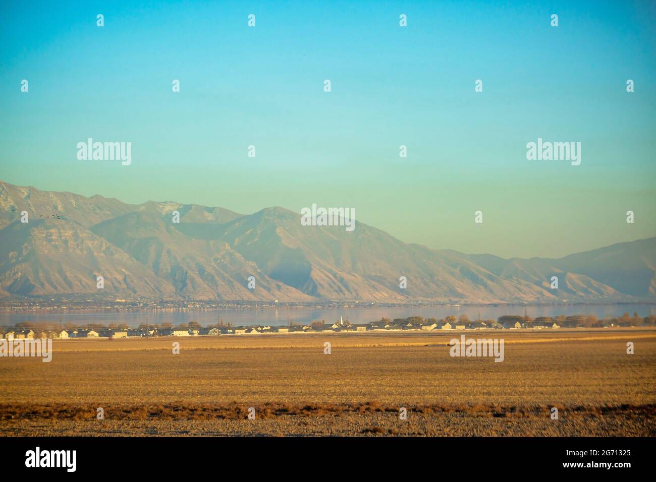 Rural landscape with hills in Utah valley, the USA Stock Photo - Alamy